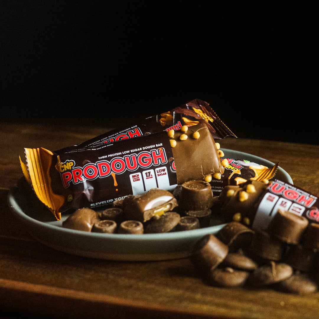 ProDough Dough Bars Box - 12 x 60g CHOCAMEL CUPS – CNP PROFESSIONAL